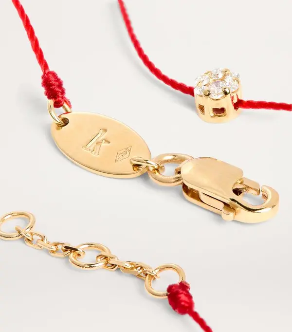 REDLINE Yellow Gold And Diamond Illusion Bracelet