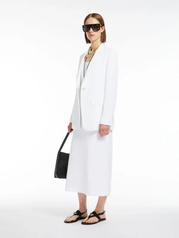 Max Mara Canvas Vest Dress - White | Editorialist