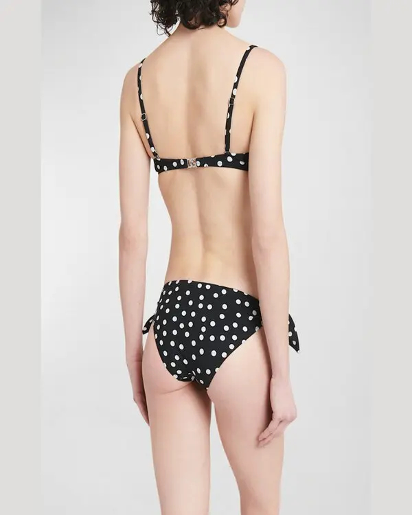 Dolce & Gabbana Polka-dot Sicily Balconette Two-piece Bikini Set