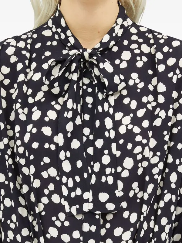 MSGM Spot-print Maxi Dress - Black