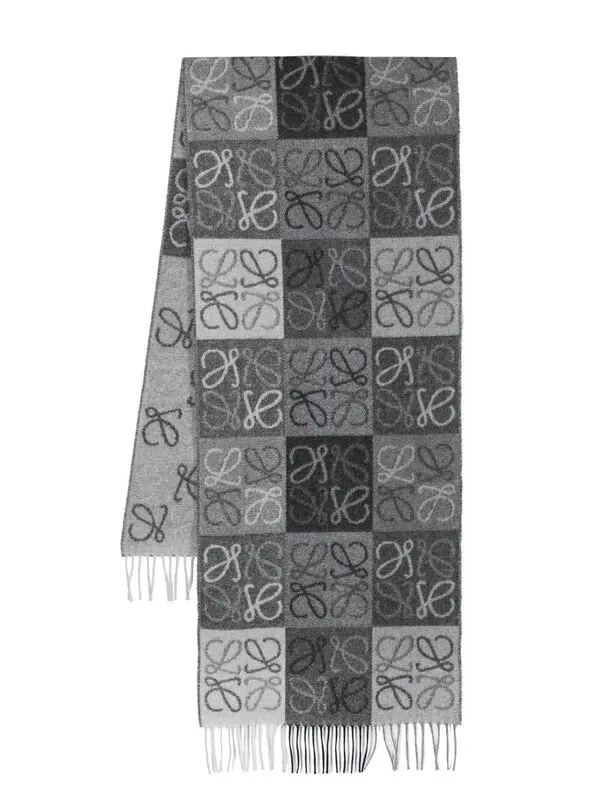 Loewe Anagram Fringed Scarf