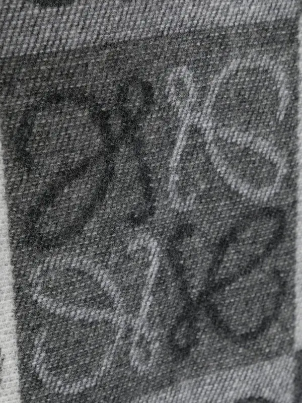 Loewe Anagram Fringed Scarf