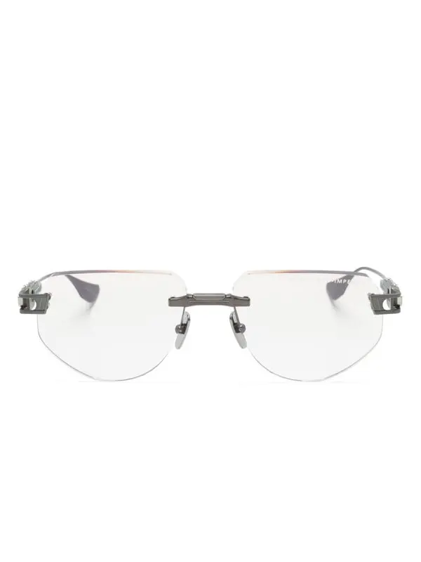 Dita Geometric-frame Glasses - Grey