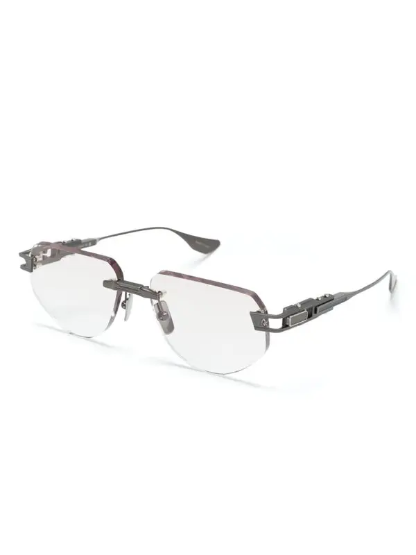 Dita Geometric-frame Glasses - Grey