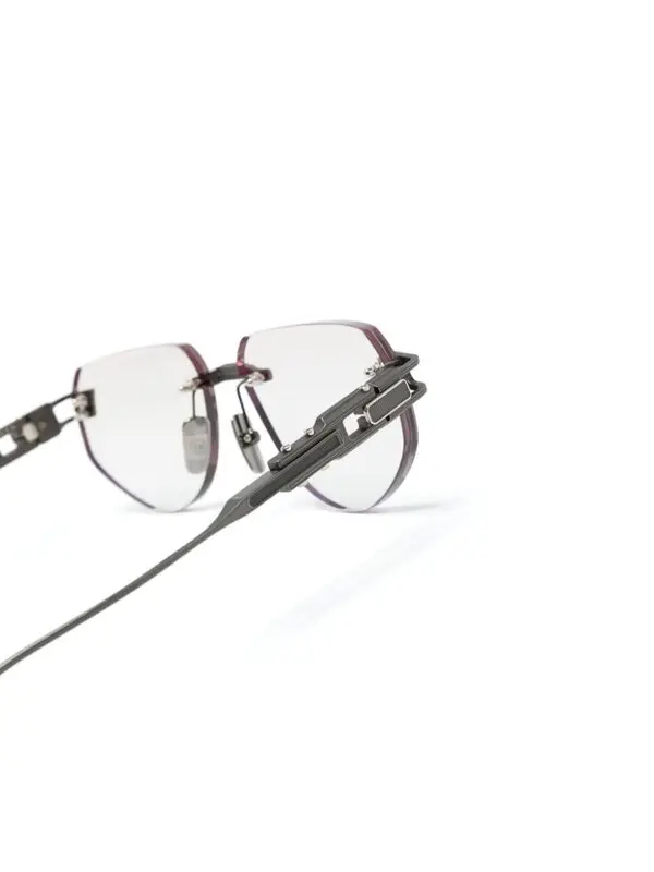 Dita Geometric-frame Glasses - Grey