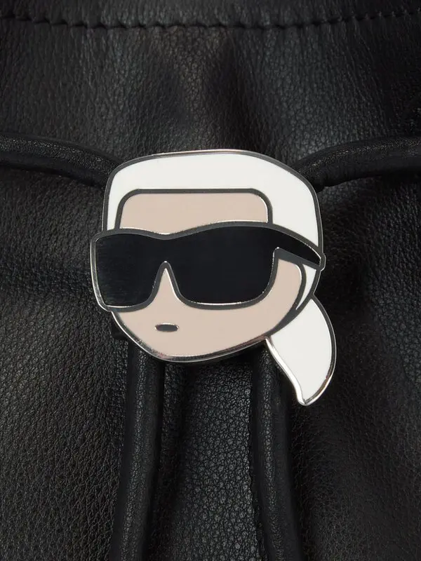 Karl Lagerfeld Ikon Leather Bucket Bag