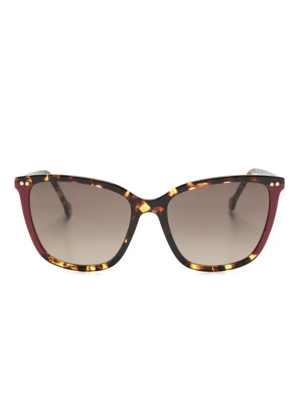 Carolina Herrera Women\'s Tortoiseshell Frame Sunglasses - Brown Carolina Herrera Tortoiseshell Rectangle-Frame Sunglasses  main image 2