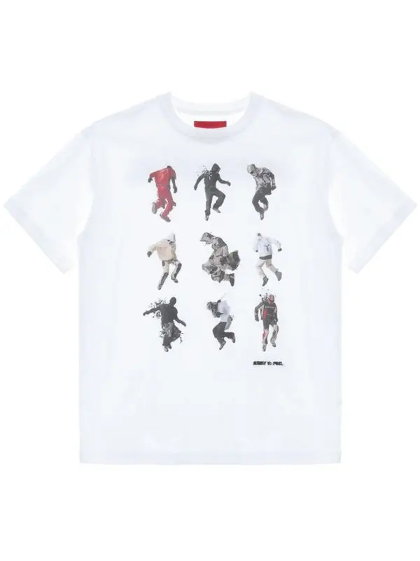 KUSIKOHC Graphic-print Cotton T-shirt - White