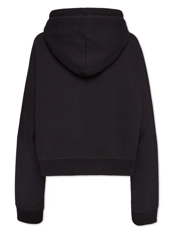 Dsquared2 Maple Leaf Cotton Hoodie - Black