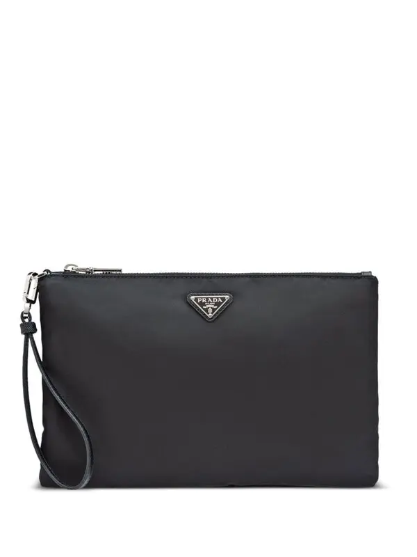 Prada Re-nylon Clutch - Black