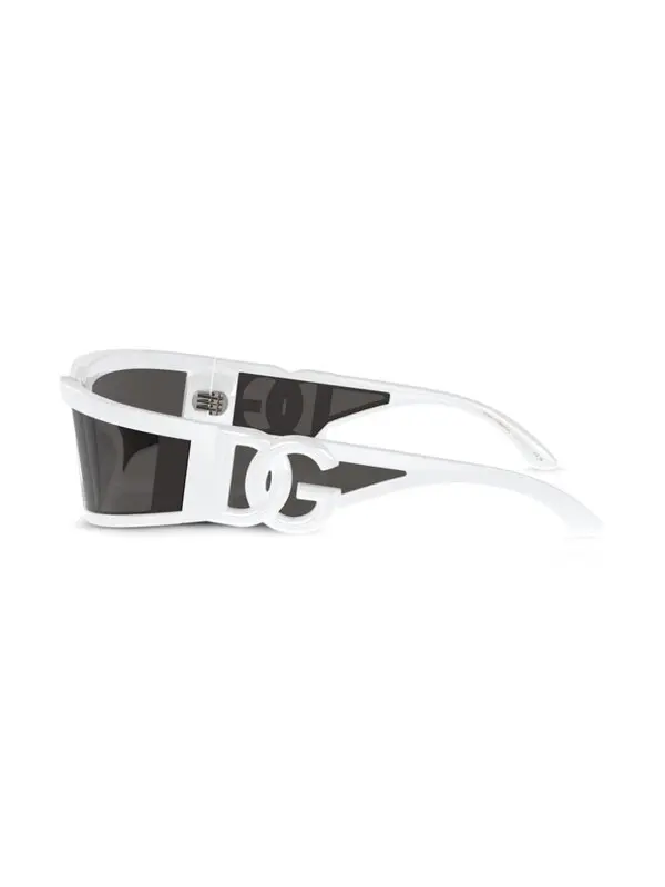 Dolce & Gabbana Logo Wraparound Sunglasses