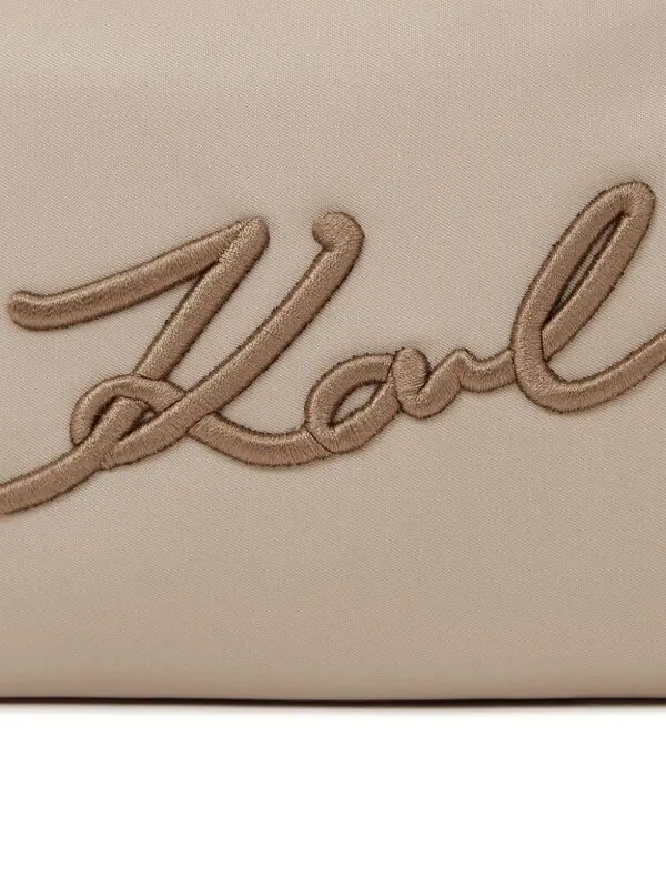 Karl Lagerfeld Embroidered Shoulder Bag