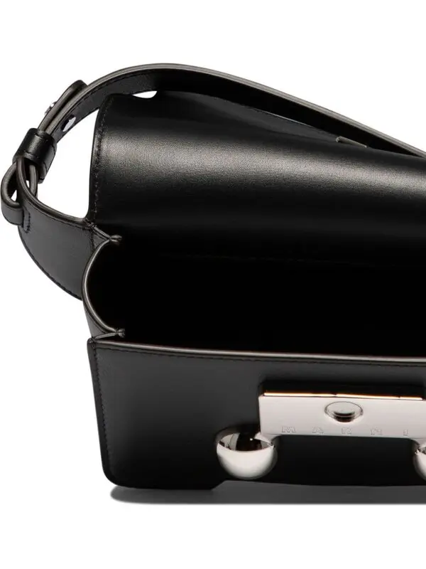 Marni Trunkaroo Leather Crossbody Bag - Black