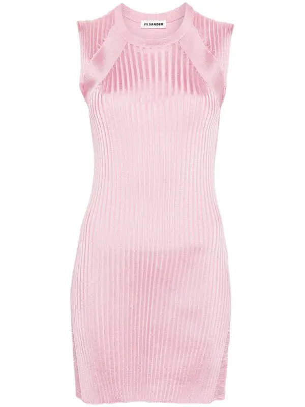 JIL SANDER Wide-ribbed Sleeveless Tunic