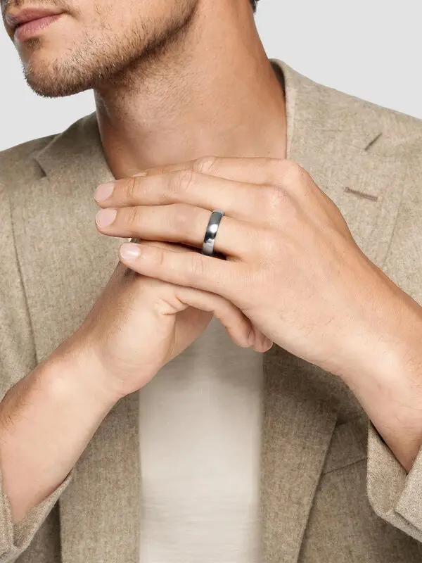 David Yurman Streamline Band Ring In Platinum, 6mm