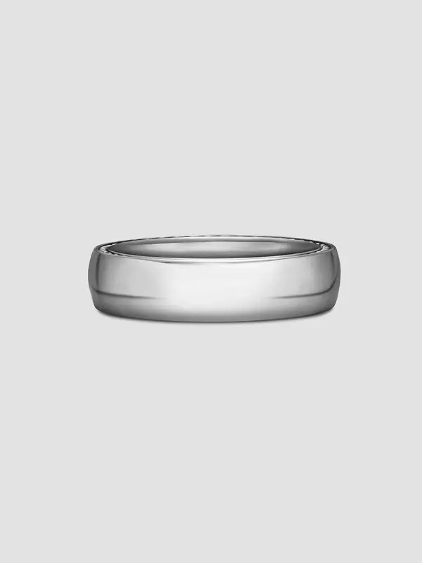 David Yurman Streamline Band Ring In Platinum, 6mm - Silver