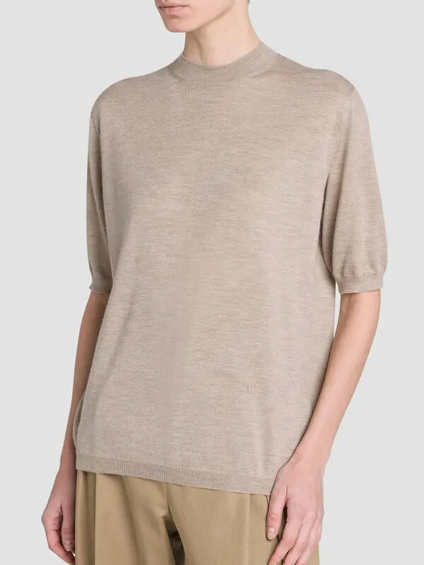 Bottega Veneta Short-sleeve Cashmere Sweater