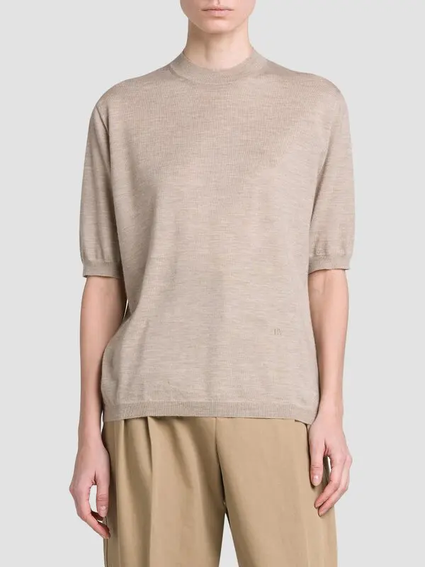 Bottega Veneta Short-sleeve Cashmere Sweater