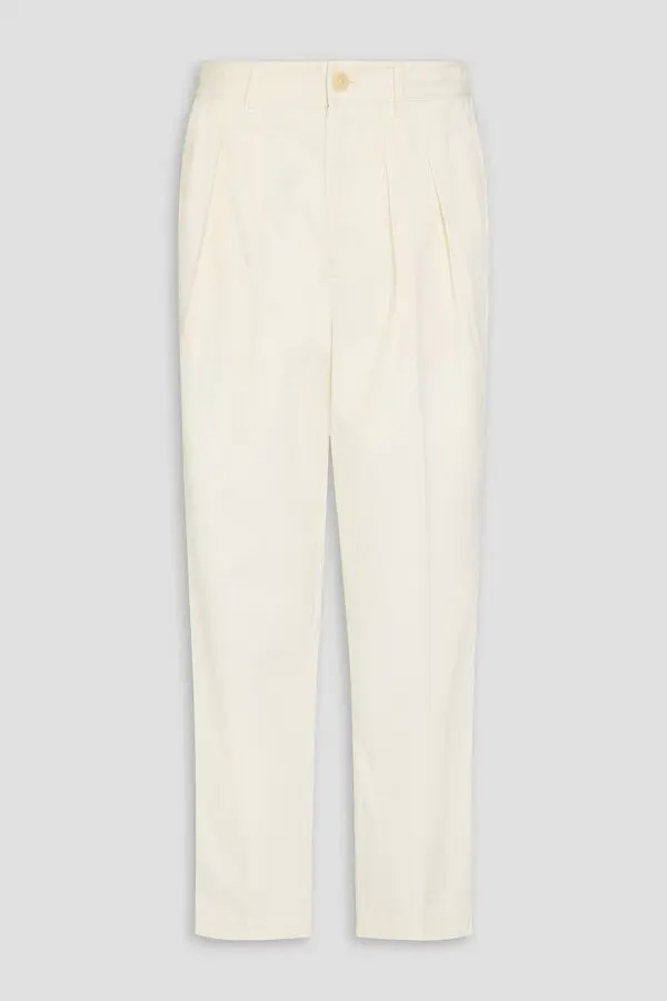 ALEX MILL Keaton Tapered Cotton-lyocell Blend Pants - Ivory