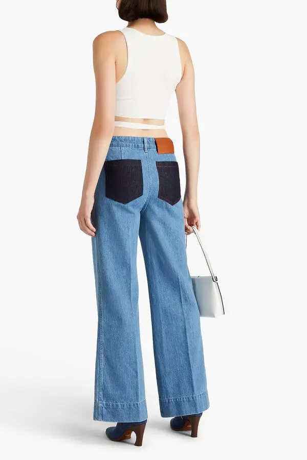 Alice + Olivia Latia Cropped Stretch-jersey Top - Off-white