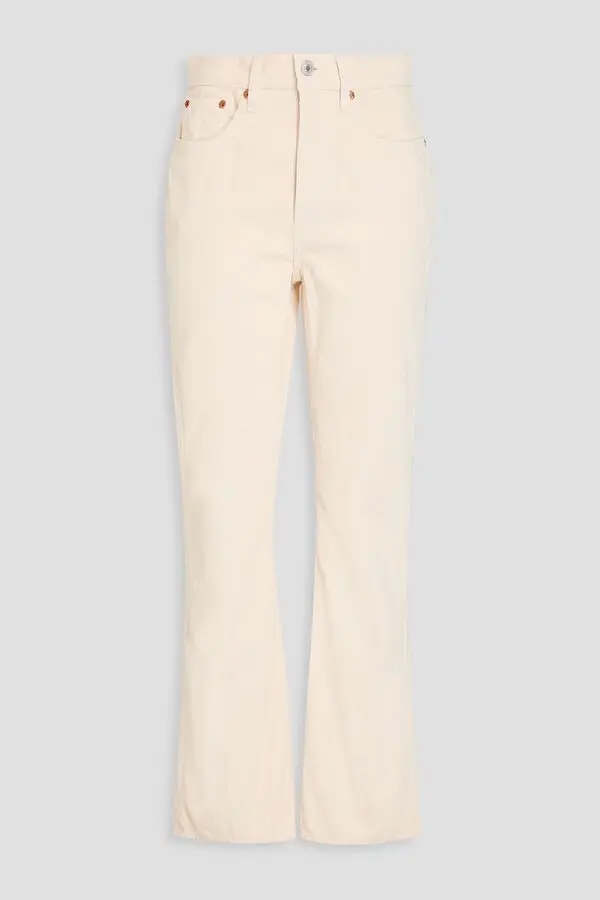 RE/DONE 70s Cotton-corduroy Bootcut Pants - Ivory