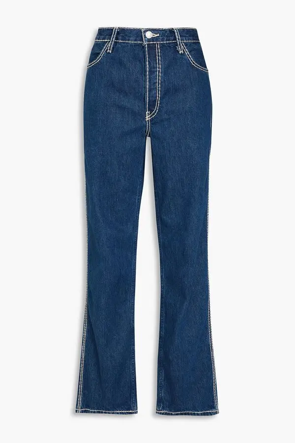 RE/DONE High-rise Straight-leg Jeans