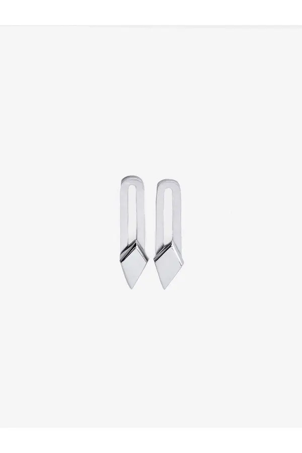 SOKO Tuliza Midi Sliding Drop Earrings - Silver
