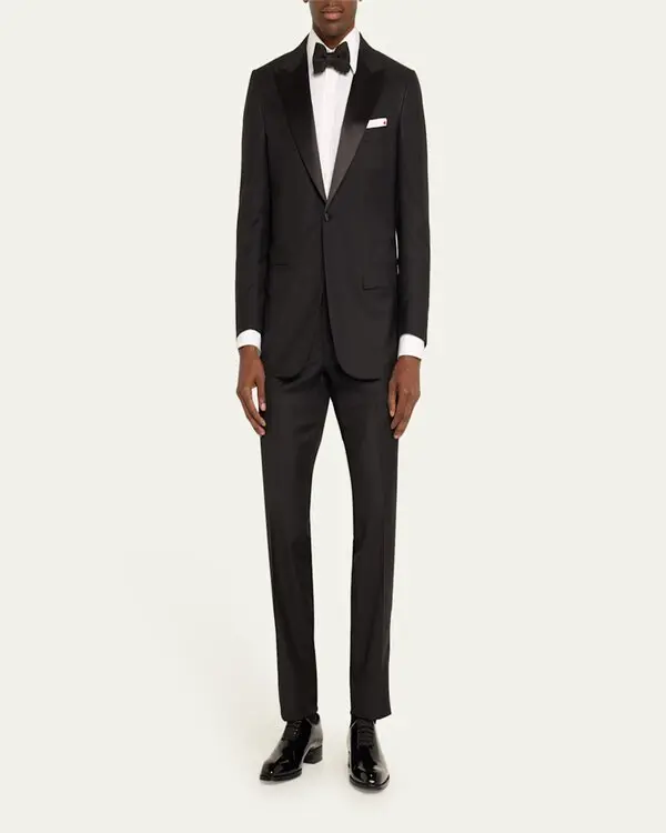 Kiton Peak Wool Tuxedo