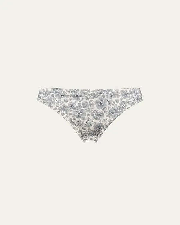 ERES Avoine Cheeky Floral-print Briefs - Imprime Coquelicot