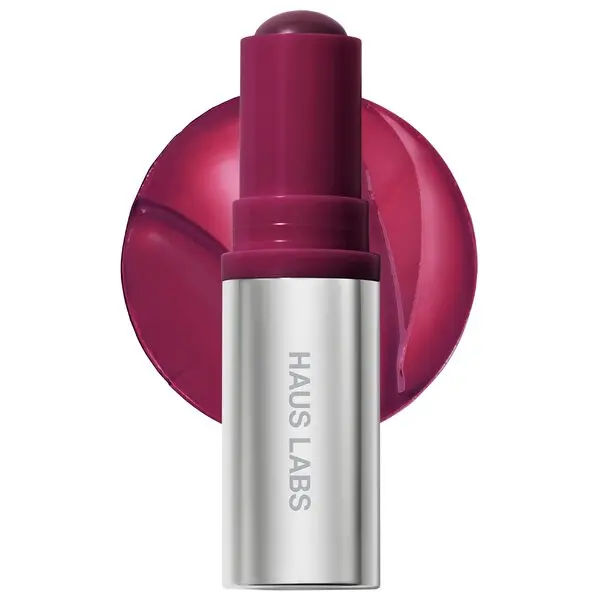 HAUS LABS BY LADY GAGA Color Fuse Longwear Hydrating Glassy Lip + Cheek Blush Balm Stick - Glassy Acai