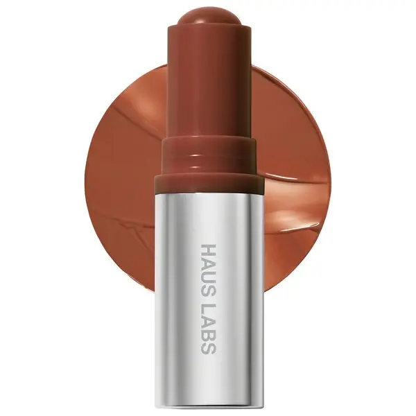 HAUS LABS BY LADY GAGA Color Fuse Longwear Hydrating Glassy Lip + Cheek Blush Balm Stick - Glassy Cinnamon