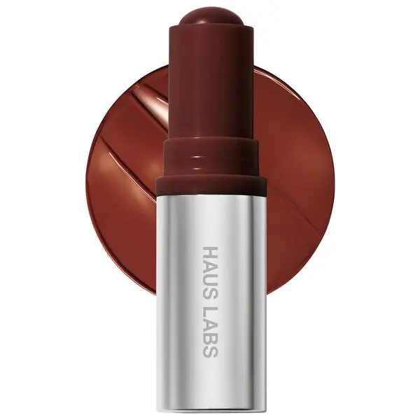 HAUS LABS BY LADY GAGA Color Fuse Longwear Hydrating Glassy Lip + Cheek Blush Balm Stick - Glassy Clove