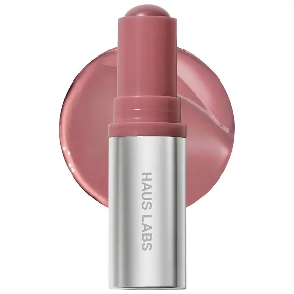 HAUS LABS BY LADY GAGA Color Fuse Longwear Hydrating Glassy Lip + Cheek Blush Balm Stick - Glassy Hibiscus