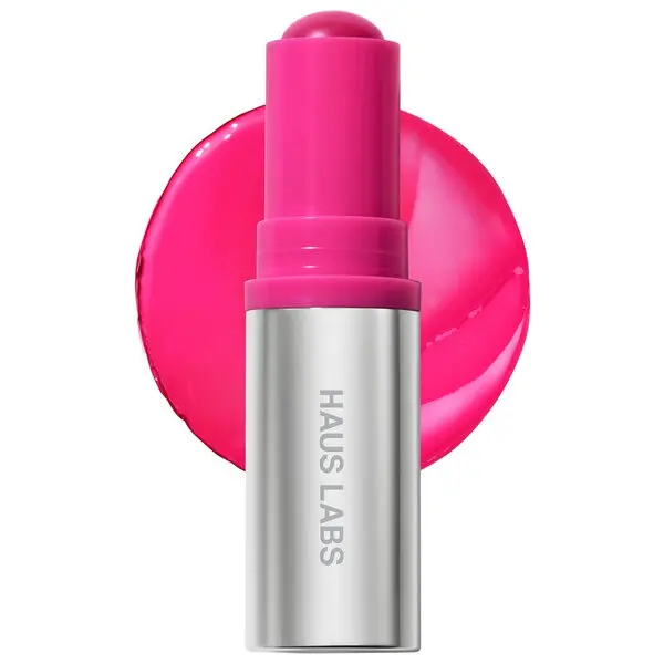HAUS LABS BY LADY GAGA Color Fuse Longwear Hydrating Glassy Lip + Cheek Blush Balm Stick - Glassy Pitaya