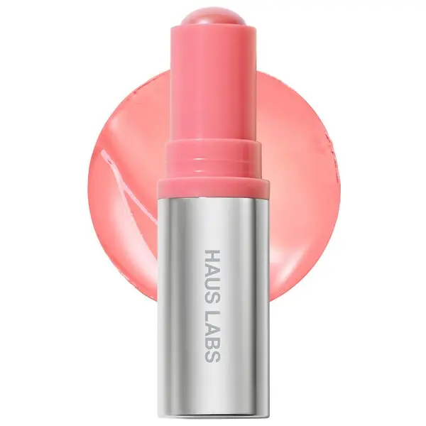 HAUS LABS BY LADY GAGA Color Fuse Longwear Hydrating Glassy Lip + Cheek Blush Balm Stick - Glassy Pomelo