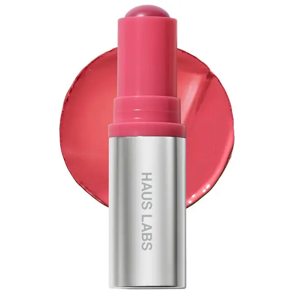 HAUS LABS BY LADY GAGA Color Fuse Longwear Hydrating Glassy Lip + Cheek Blush Balm Stick - Glassy Rosette