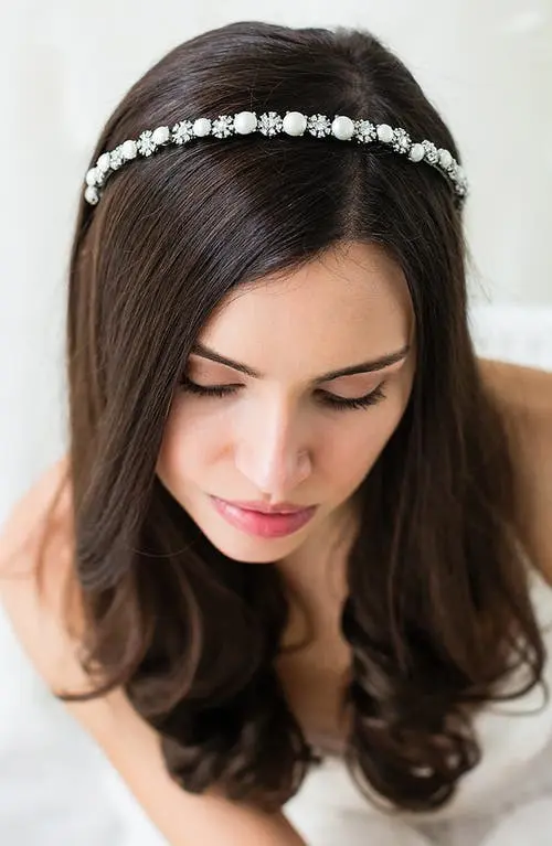 Brides & Hairpins Parthena Crystal & Imitation Pearl Crown