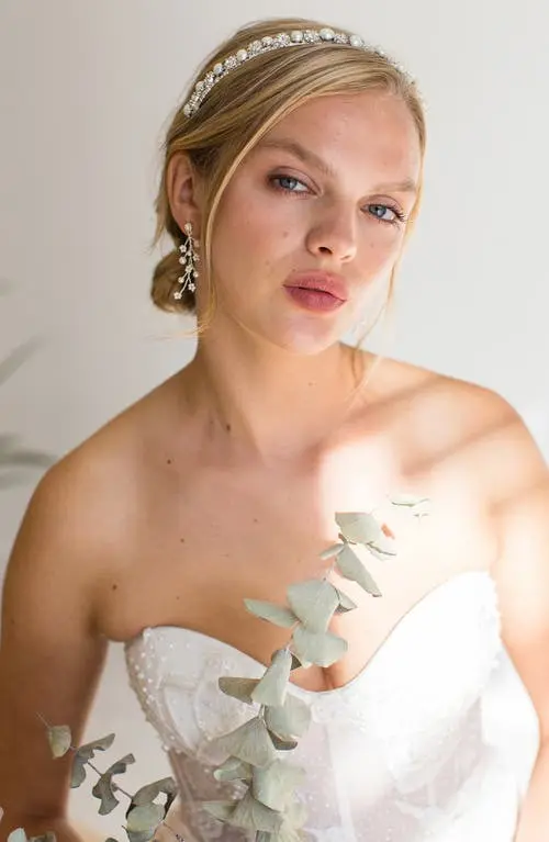 Brides & Hairpins Parthena Crystal & Imitation Pearl Crown