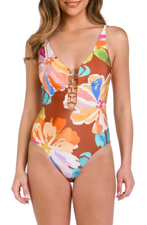La Blanca Saharan Sands One-piece Swimsuit - Cinnamon