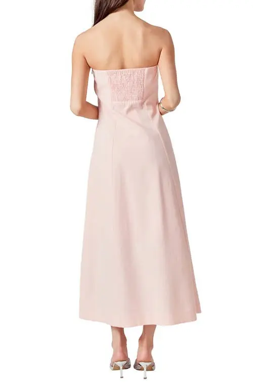 Endless Rose Strapless Linen Dress