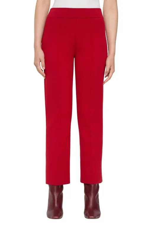 Lafayette 148 New York Foley Crepe Knit Flare Ankle Pants - Spark
