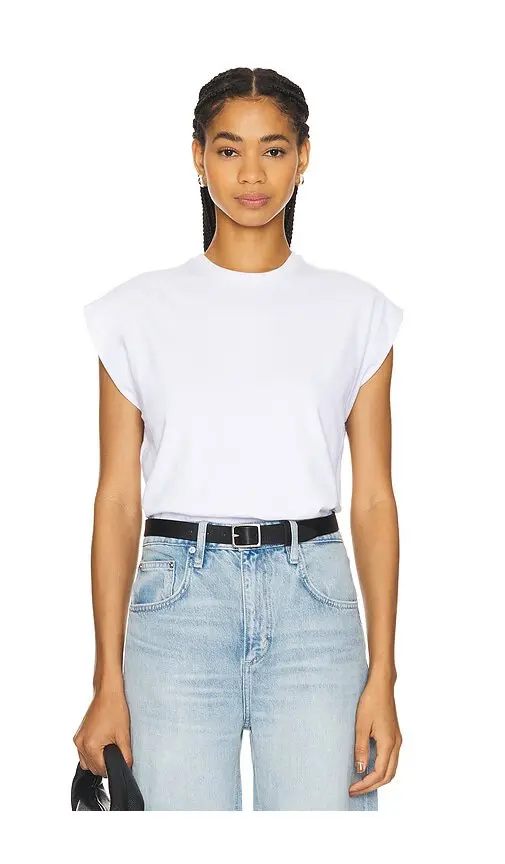 Good American Muscle Tee In White