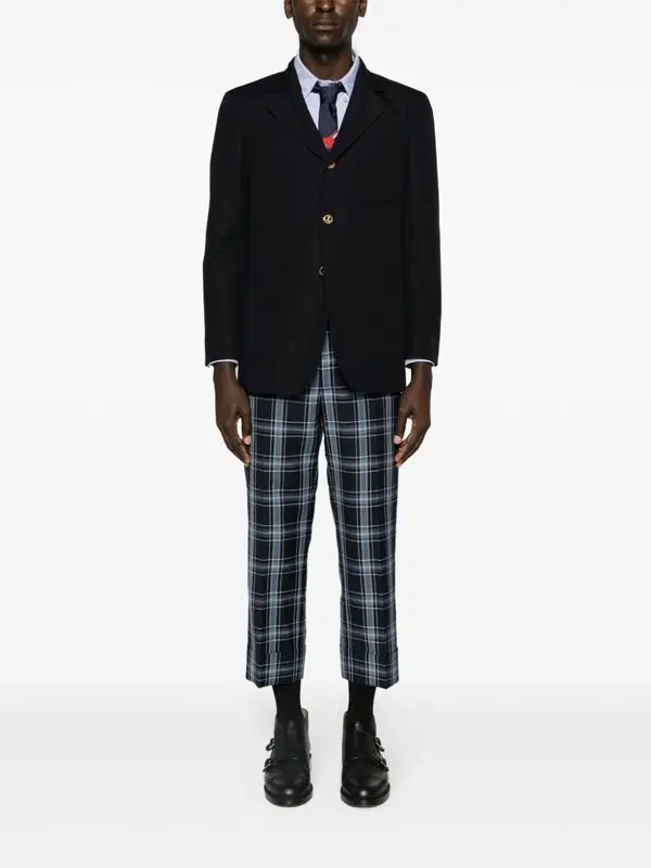 Thom Browne Single-breasted Wool Blazer - Blue