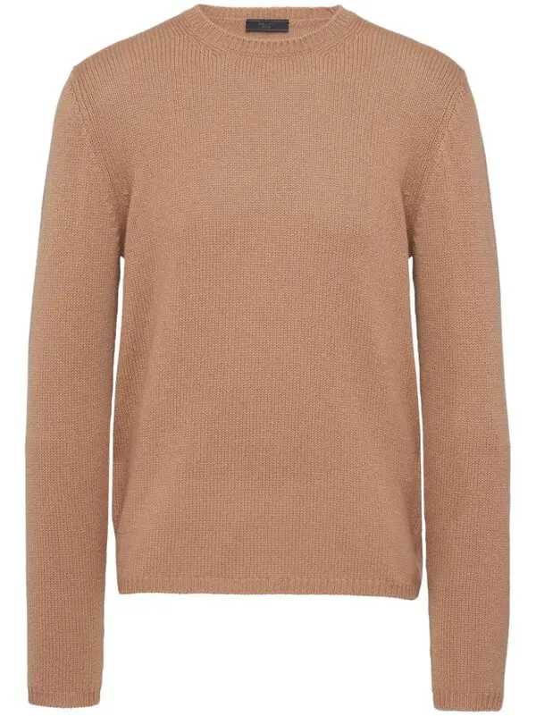 Prada Long-sleeve Cashmere Jumper - Brown