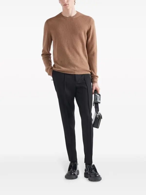 Prada Long-sleeve Cashmere Jumper - Brown