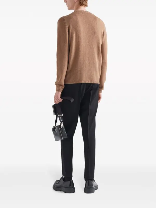 Prada Long-sleeve Cashmere Jumper - Brown