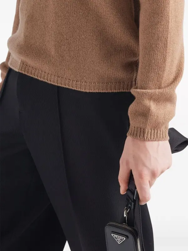 Prada Long-sleeve Cashmere Jumper - Brown