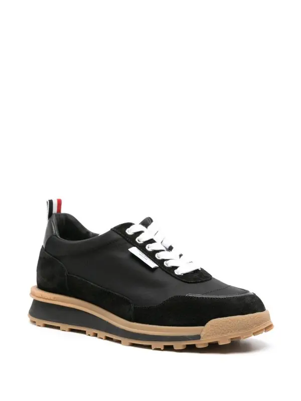 Thom Browne Alumni Suede Sneakers - Black