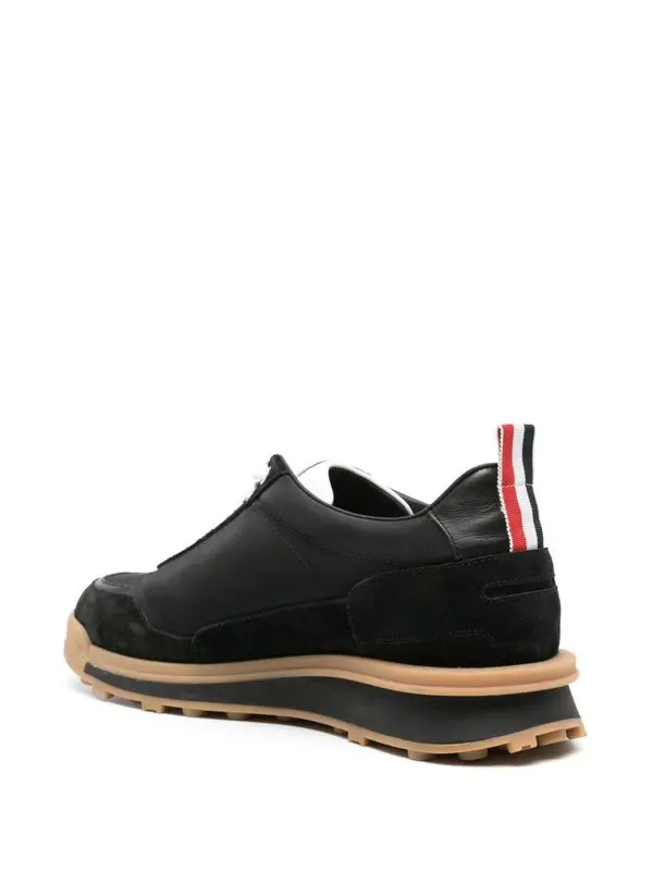 Thom Browne Alumni Suede Sneakers - Black