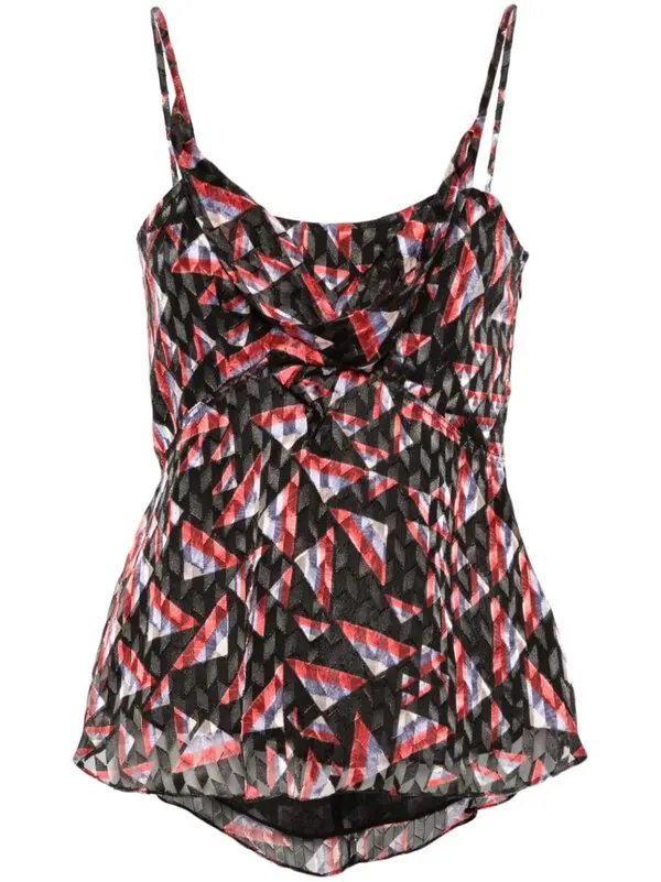 Isabel Marant Étoile Kalisia Geometric-print Tank Top